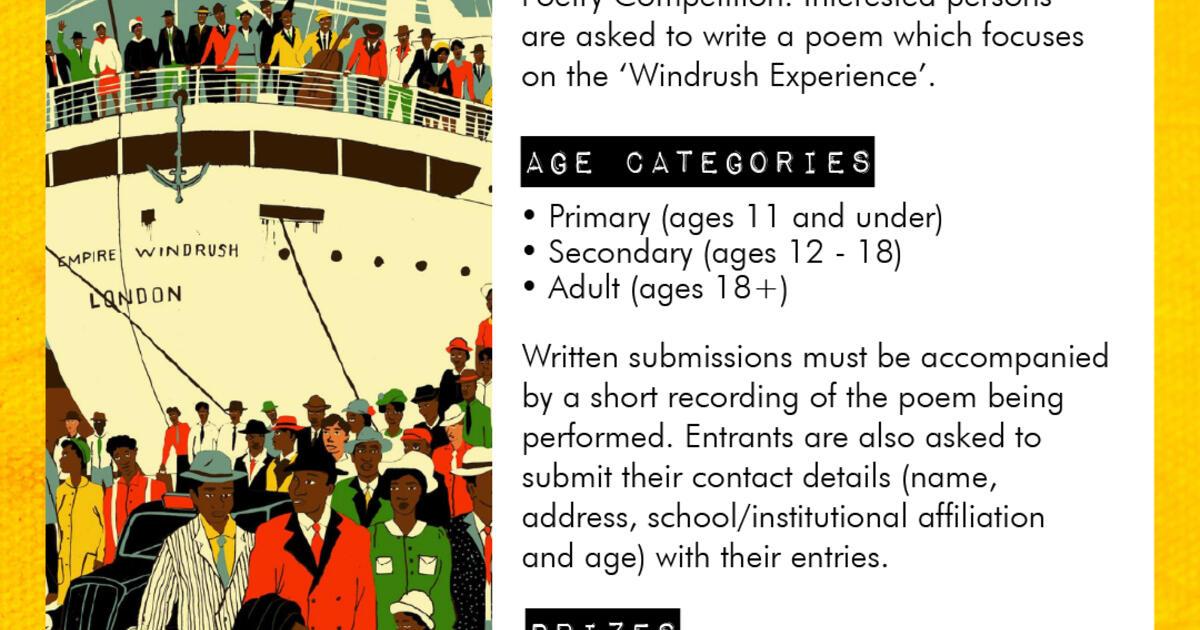 Windrush Day 2021: poetry competition | Reading Museum